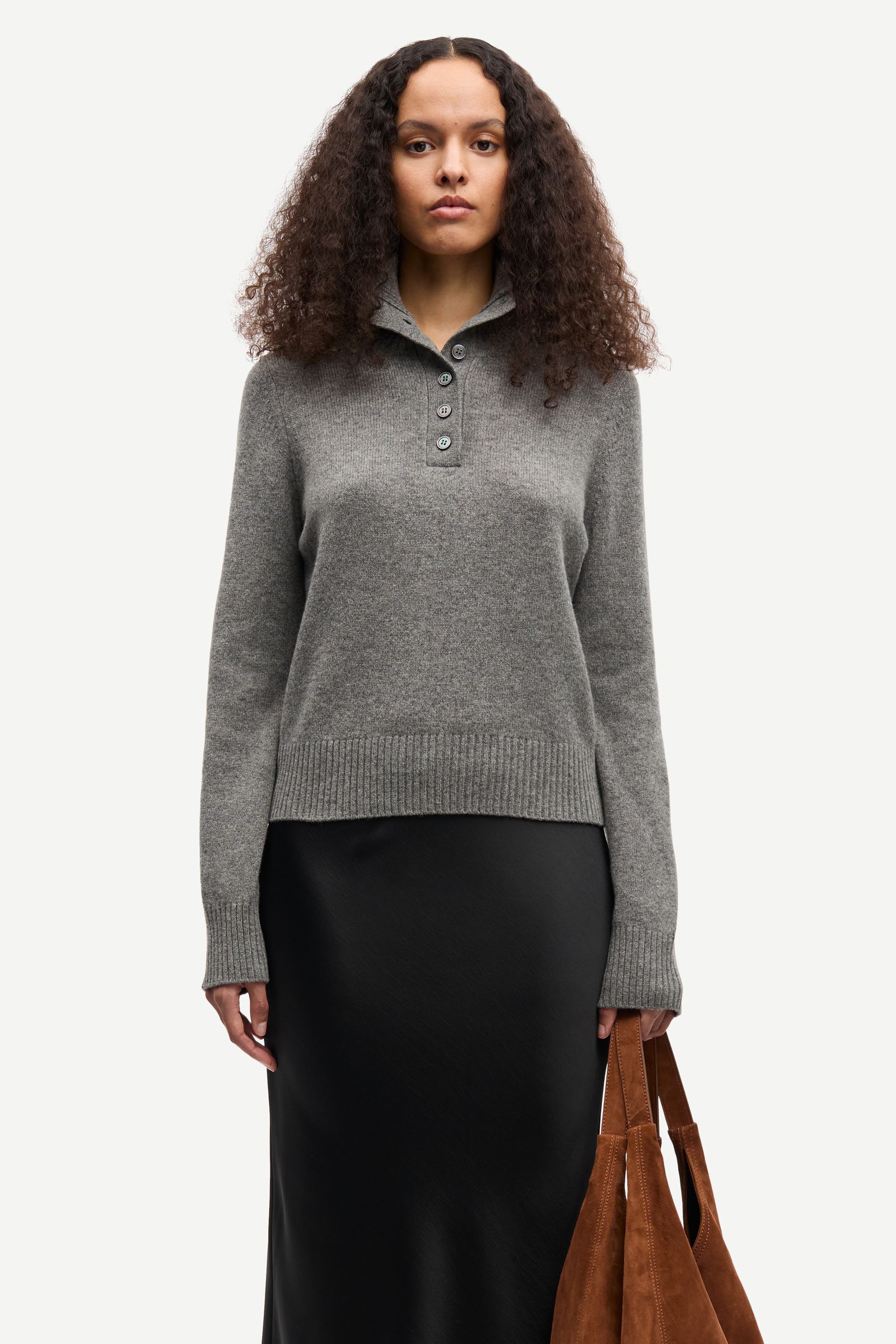 Saelif turtleneck 15010 Dark Grey Mel. | Samsøe Samsøe®