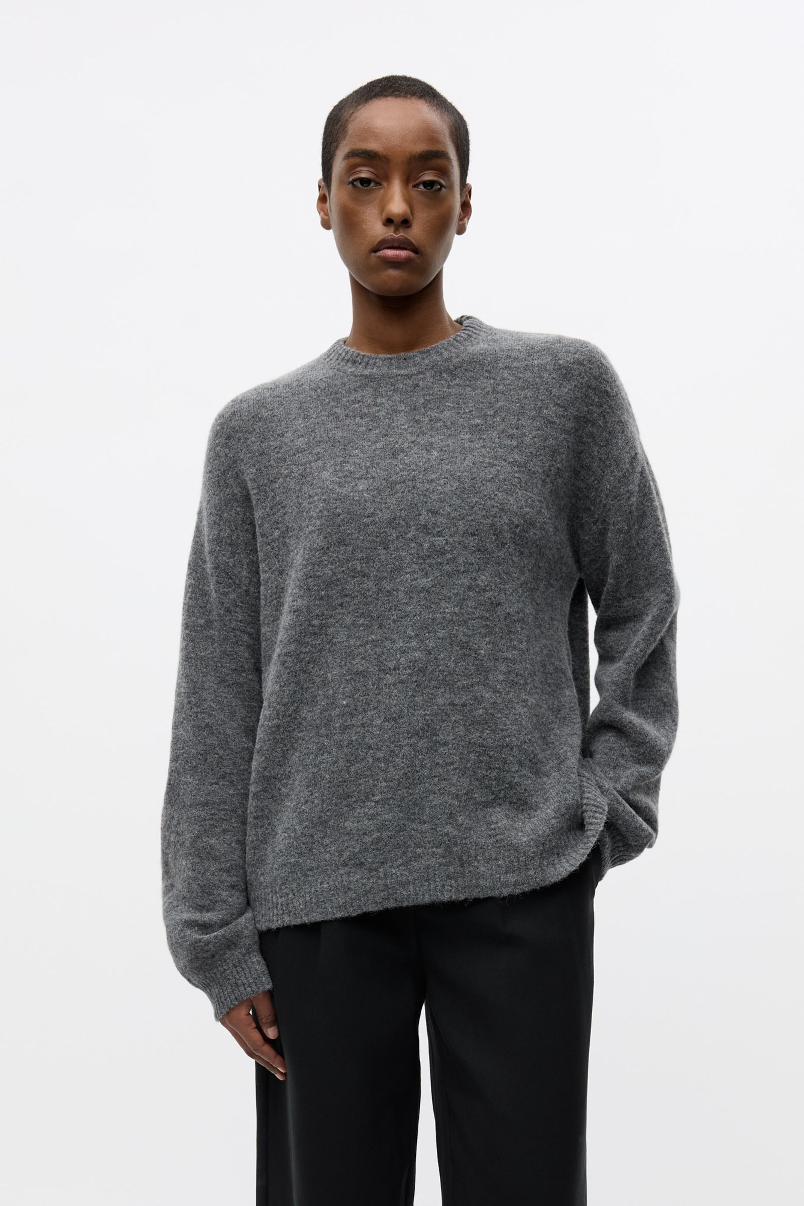 ENADA LS KNIT 7216 Dark Grey Mel | Envii®