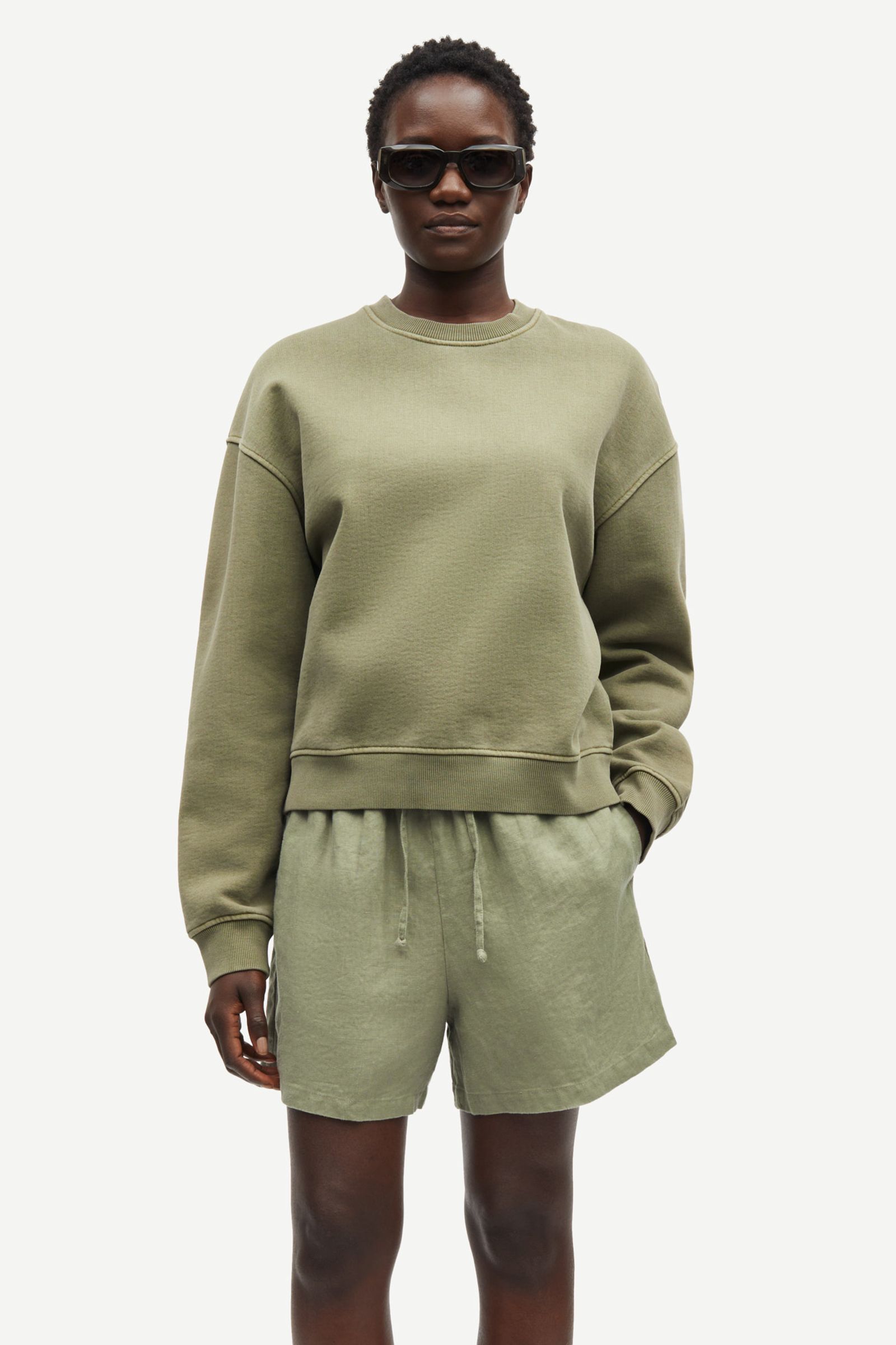 Sava sweatshirt 14485 Vetiver | Samsøe Samsøe®