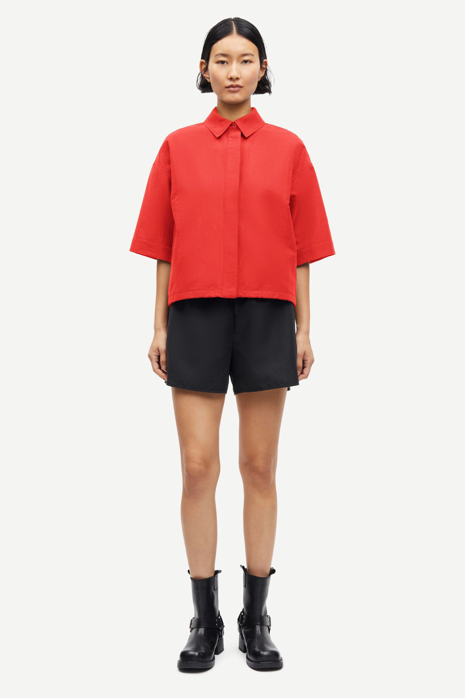 Salula shirt 15665 FLAME SCARLET | Samsøe Samsøe®