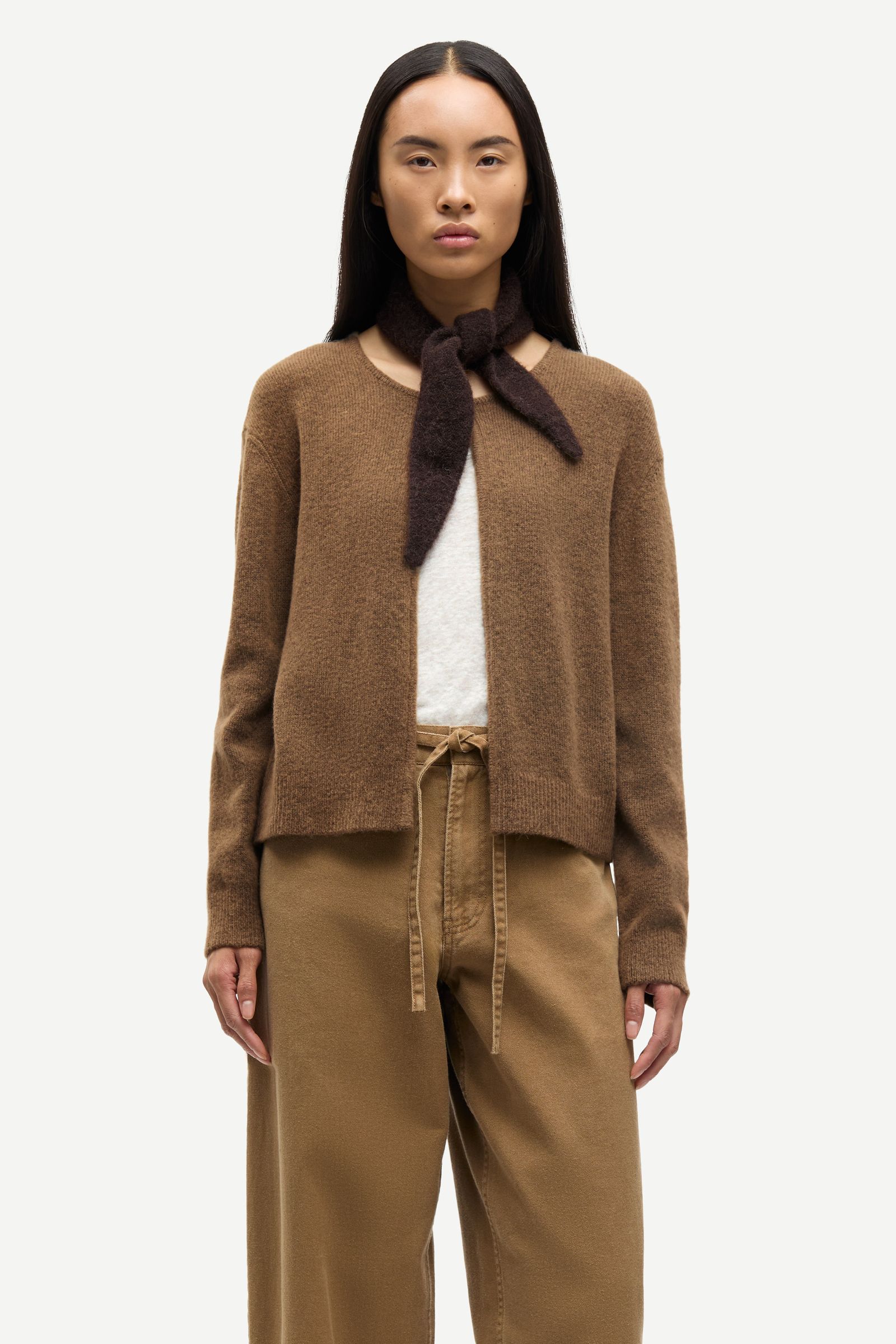 Sacassandra cardigan 15734 Otter | Samsøe Samsøe®