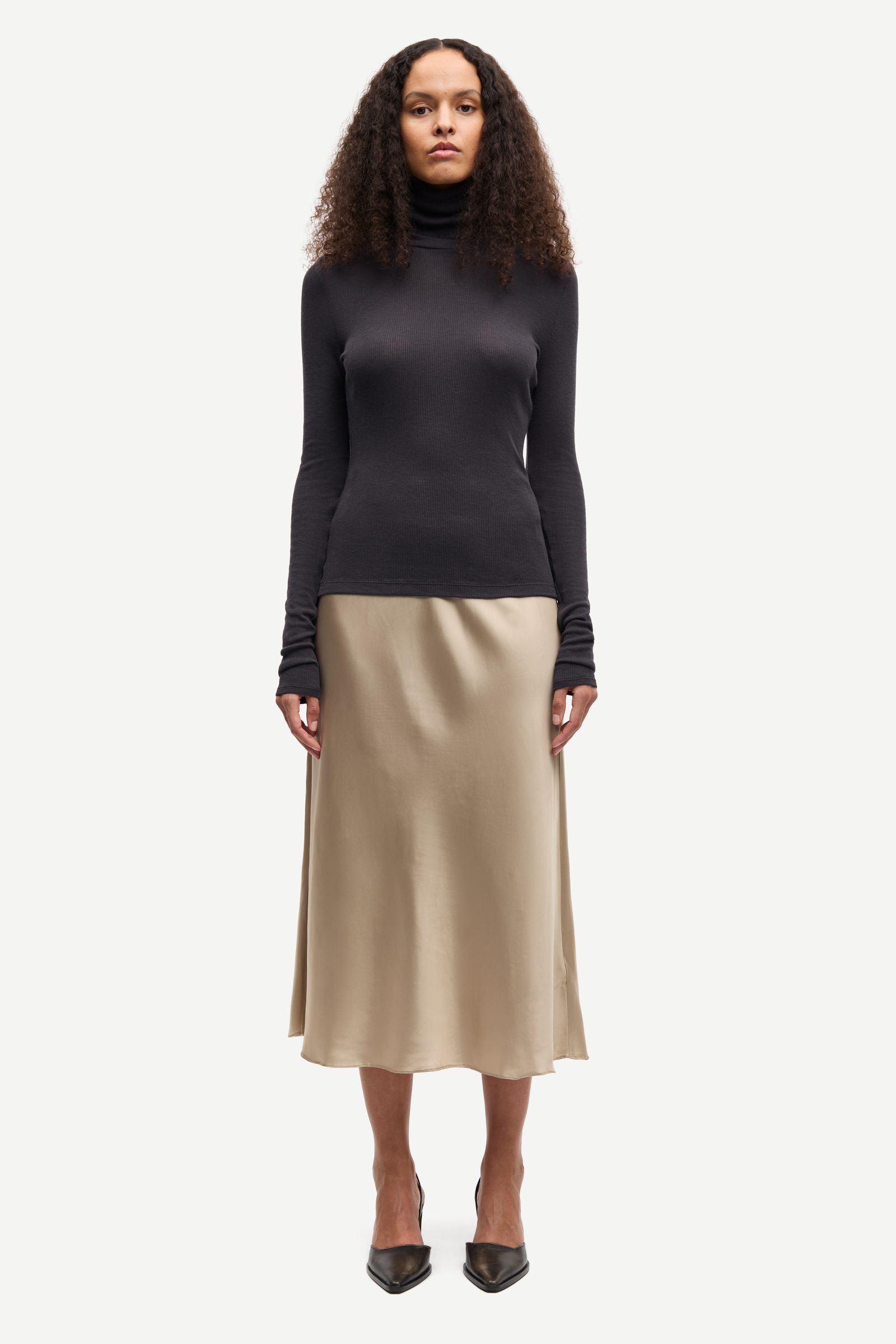 Samiley skirt 15755 ALUMINIUM | Samsøe Samsøe®