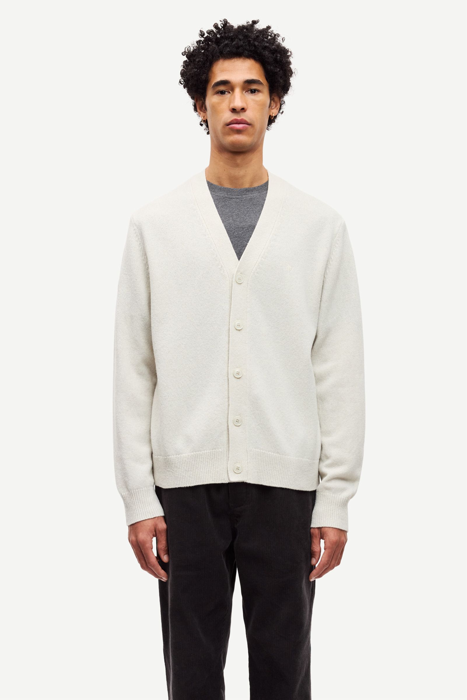 Sapatrik cardigan 132 Silver Birch | Samsøe Samsøe®