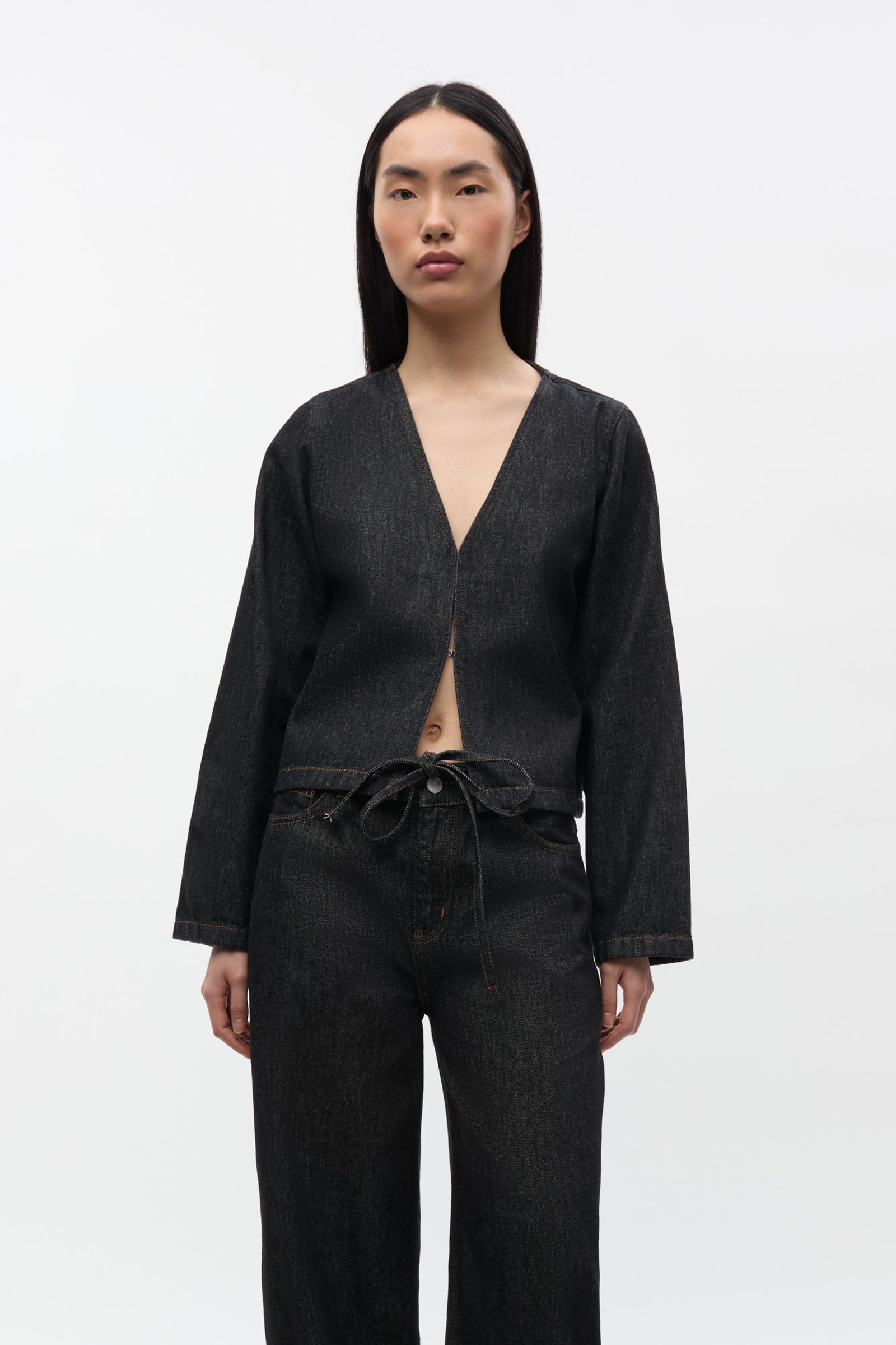 ENBROOKLYN LS TIE TOP 6856 Black Rinse | Envii®