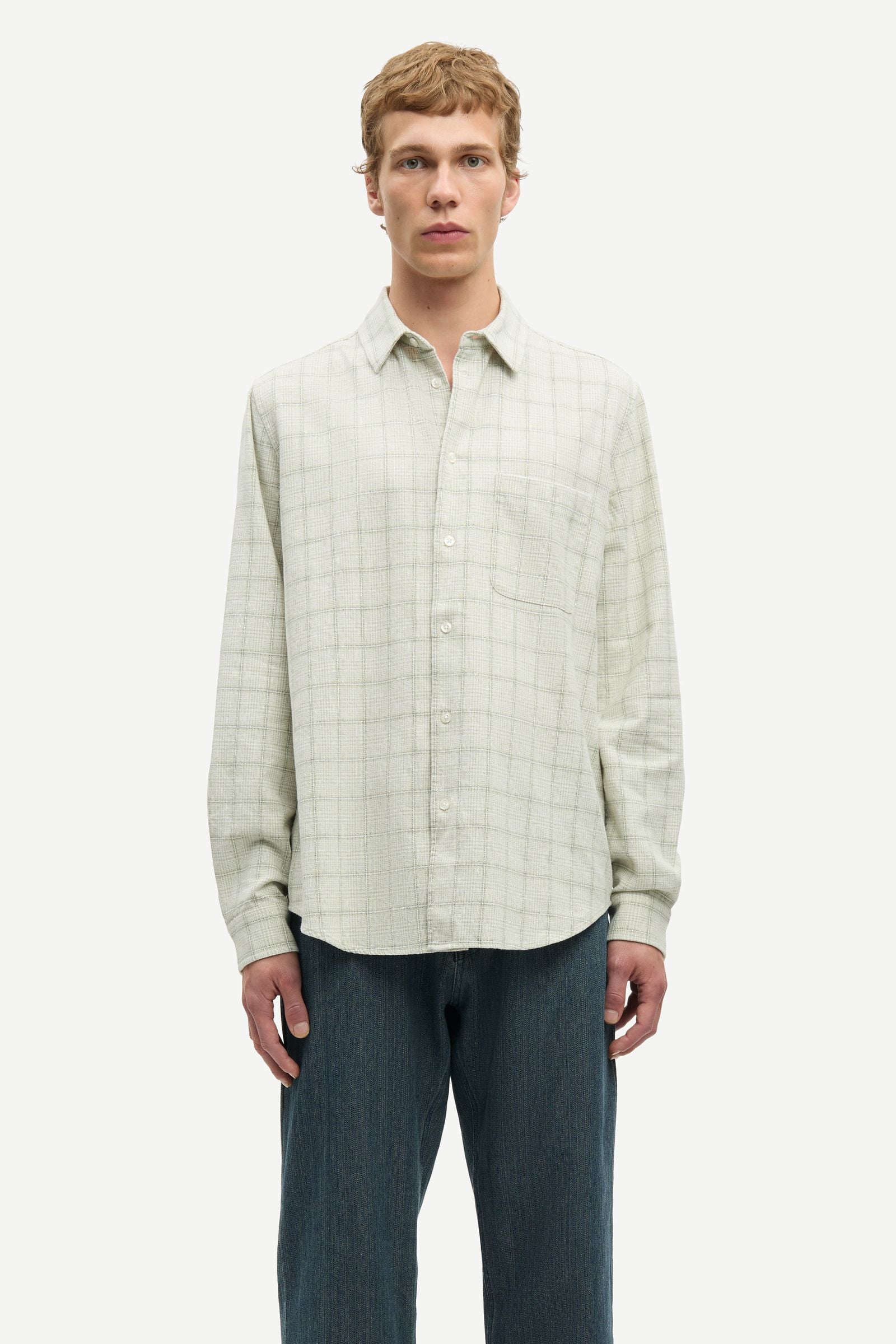 Saliam NJ shirt 15839 Green Ch. | Samsøe Samsøe®