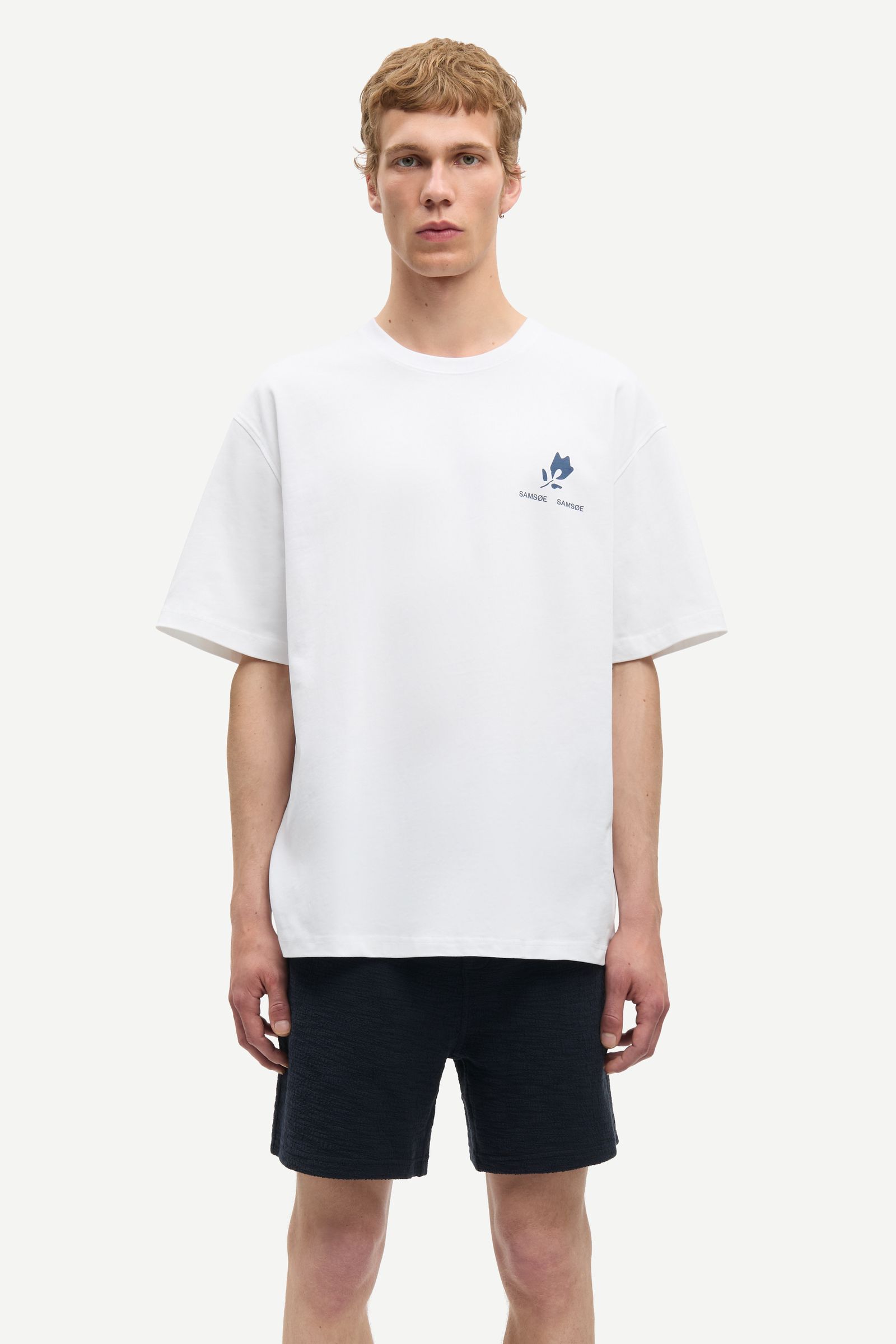 Sacohen t-shirt 11725 Blue Stamp | Samsøe Samsøe®